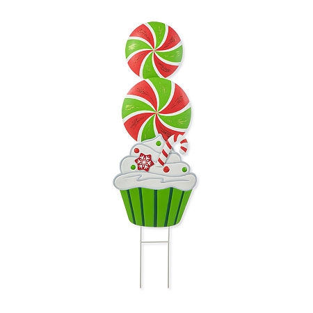 Click here for Glitzhome 36.25 Metal Peppermint Christmas Yard Ar... prices