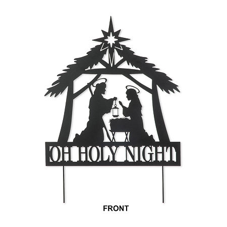 Click here for Glitzhome 30 Metal Silhouette Nativity Christmas Y... prices