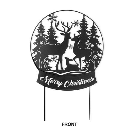 Click here for Glitzhome 30 Metal Silhouette Waterglobe Christmas... prices