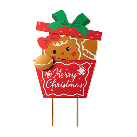 Click here for Glitzhome 24 Metal Gingerbread Giftbox Christmas Y... prices