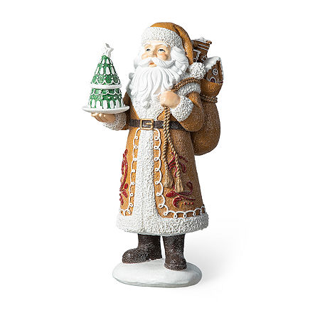 Click here for Glitzhome 11.5 Gingerbread Santa Christmas Tableto... prices