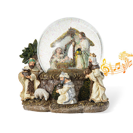 Click here for Glitzhome 8.25 Snowflakes Nativity Christmas Snow... prices