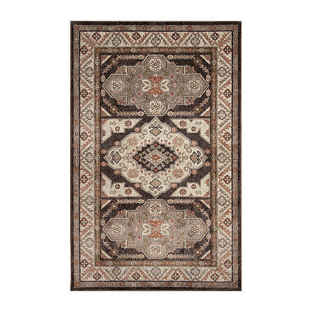 Click here for Liora Manne Ariana Floral Medallion Rectangular Ar... prices