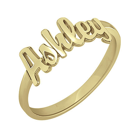 Click here for Personalized Script Name Ring  8 1/2  Yellow prices