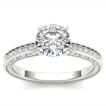 Click here for 1 CT.T.W. Natural Round Diamond 14K Gold Engagemen... prices