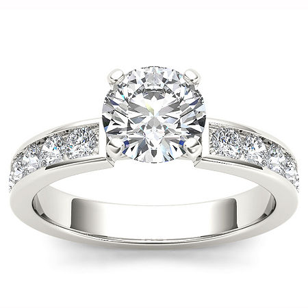Click here for 1 1/2 CT.T.W. Natural Round Diamond 14K Gold Engag... prices