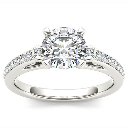 Click here for 1 CT.T.W. Natural Round Diamond 14K Gold Engagemen... prices