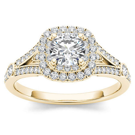 Click here for 1 CT.T.W. Natural Round Diamond 14K Gold Engagemen... prices