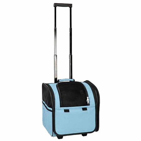 Click here for The Pet Life Wheeled Travel Pet Carrier  One Size... prices