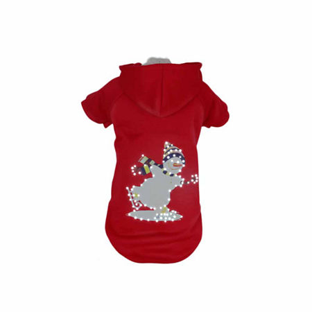 Click here for The Pet Life LED Lighting Holiday Snowman Hooded S... prices