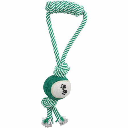 Click here for The Pet Life Pull Away Rope And Tennis Ball  One S... prices