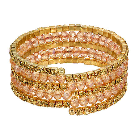 Click here for 1928 Gold Tone Womens Champagne Wrap Bracelet  One... prices