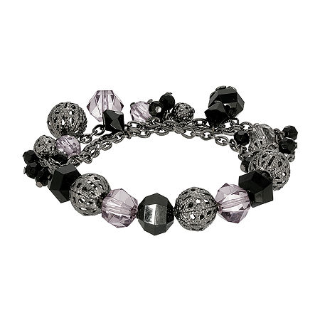 Click here for 1928 Black Tone Womens Black Stretch Bracelet  One... prices