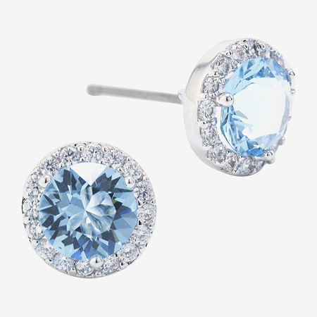 Click here for Sparkle Allure Austrian Crystal Halo Round Stud Ea... prices