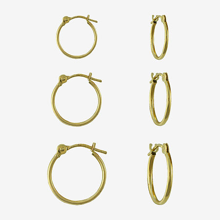 Click here for 12mm  13.5mm  And 16.5mm Hoop Womens 14K Gold Earr... prices