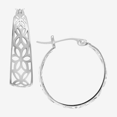 Click here for Silver Treasures Sterling Silver Hoop Earrings  On... prices