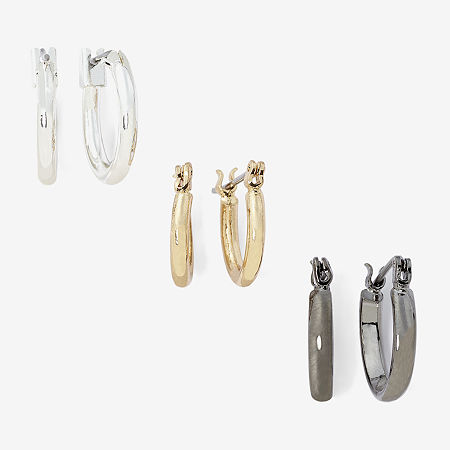 Click here for Mixit Womens Hypoallergenic 3 Pair Earring Set  On... prices
