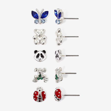 Click here for Mixit Womens Butterfly Hypoallergenic 5 Pair Earri... prices