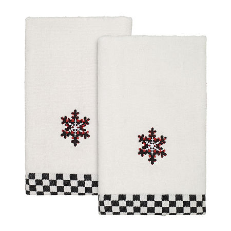 Avanti Tis the Season Holiday Plaid Cotton Hand Towel  16 x 30 - Linen