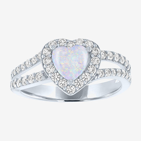 Click here for Womens Lab Created Gemstone Sterling Silver Heart... prices