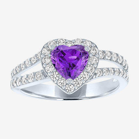 Click here for Womens Lab Created Gemstone Sterling Silver Heart... prices