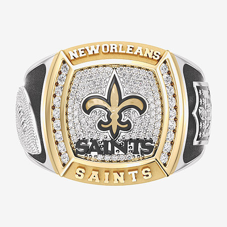 Click here for True Fans Fine Jewelry New Orleans Saints Mens 1/2... prices