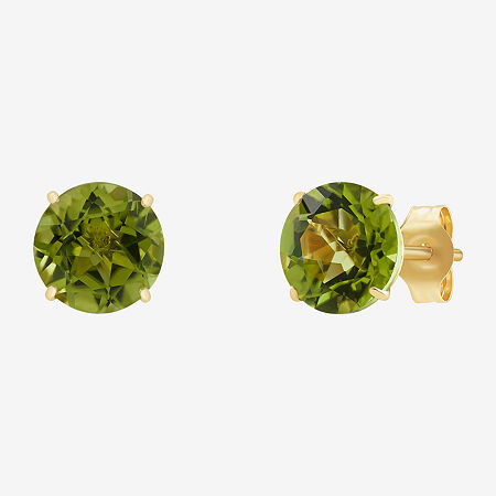 Click here for Gemstone 10K Gold 4mm Round Stud Earrings  One Siz... prices