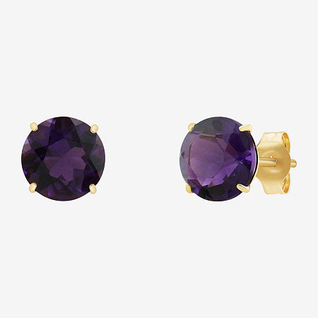 Click here for Gemstone 10K Gold 4mm Round Stud Earrings  One Siz... prices