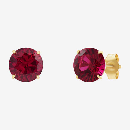 Click here for Gemstone 10K Gold 4mm Round Stud Earrings  One Siz... prices