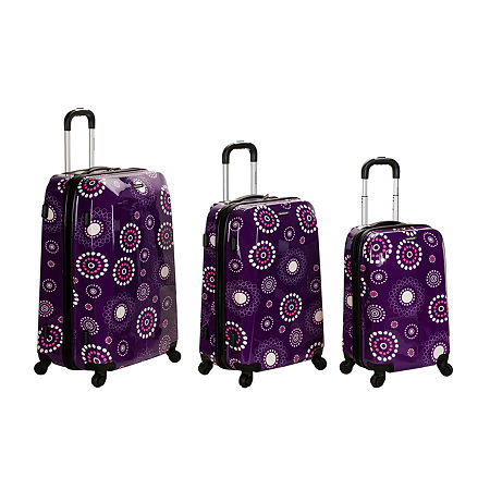 Click here for Rockland 3-Pc. Hardside Luggage Set - Purple prices