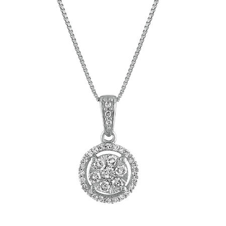 Click here for Diamond Blossom Womens 1/4 CT. T.W. Natural White... prices