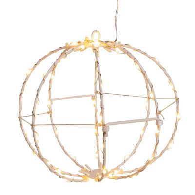 Kurt Adler 8inch Led Foldable Sphere String Lights, Color: White - JCPenney