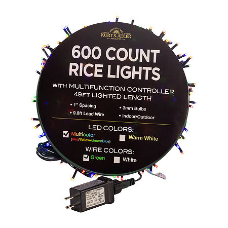 Click here for Kurt Adler 49foot Led Rice String Lights  One Size... prices