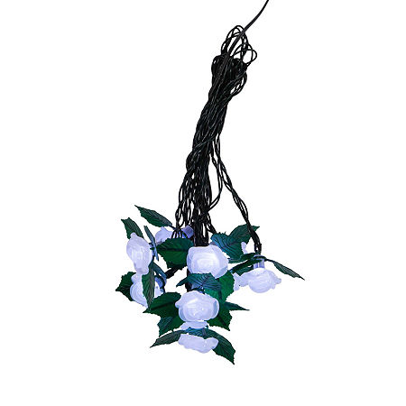 Click here for Kurt Adler Frost Rose String Lights  One Size  Whi... prices
