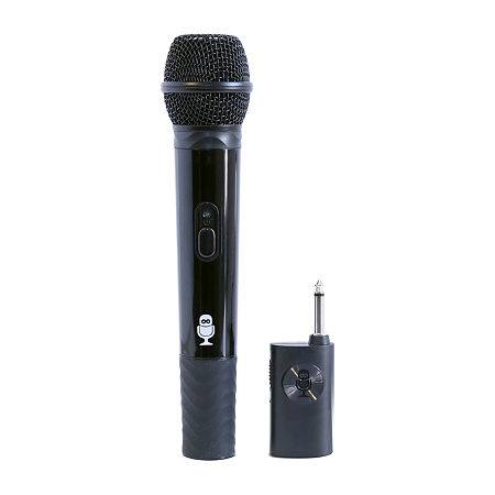 Singing Machine  Portable Handheld  Wireless Microphone for Karaoke  Black - Black