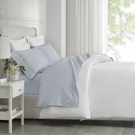 Madison Park 500-Thread Count Egyptian Cotton Deep Pocket 4-Piece Sheet Set  King - Gray