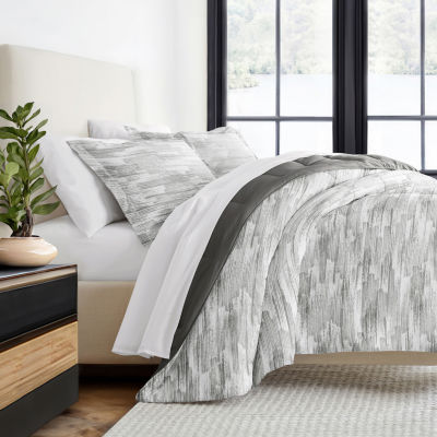 Casual Comfort Texture Stripe Midweight Down Alternative Comforter Set ...