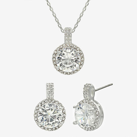 Click here for Sparkle Allure Halo Womens Cubic Zirconia Pure Sil... prices