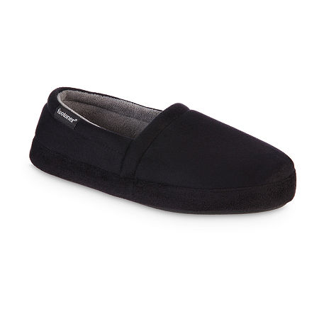 Click here for Isotoner Mens Slip-On Slippers  X-large  Black prices