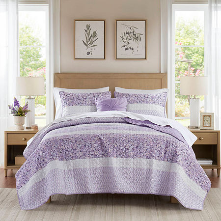 Click here for Madison Park Caralie Seersucker 4 Piece Quilt Set... prices