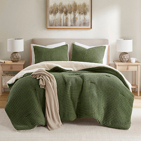 Click here for Madison Park Riordan Waffle Knit Chenille 3-Pc. Co... prices