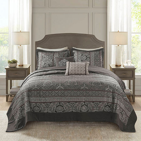 Click here for Madison Park Bellagio Quilted 5-Pc. Bedspread Set... prices