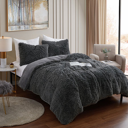 Click here for Sweet Home Collection Plush Shaggy 3pc. Comforter... prices