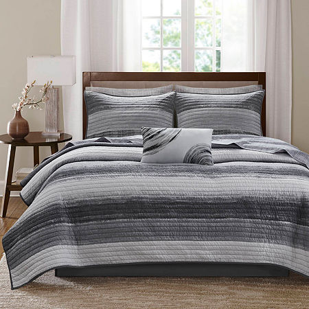 Click here for Madison Park Essentials Barret 6-Pc Quilt Set With... prices