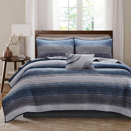 Click here for Madison Park Essentials Barret 6-Pc Quilt Set With... prices