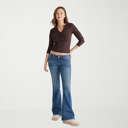Click here for AEROPOSTALE Womens Juniors Low Rise Flare Leg Jean... prices