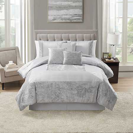 Click here for Sweet Home Collection Luna 7pc. Crushed Velvet Bed... prices