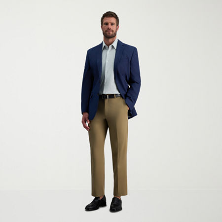 Click here for Haggar Mens Premium No Iron Khaki Classic Fit Flat... prices