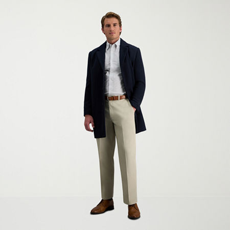 Click here for Haggar Mens Premium No Iron Khaki Classic Fit Flat... prices