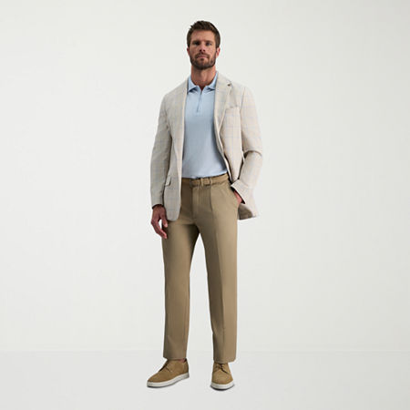 Click here for Mens Haggar(R) Premium No Iron Khaki Pleat Front P... prices